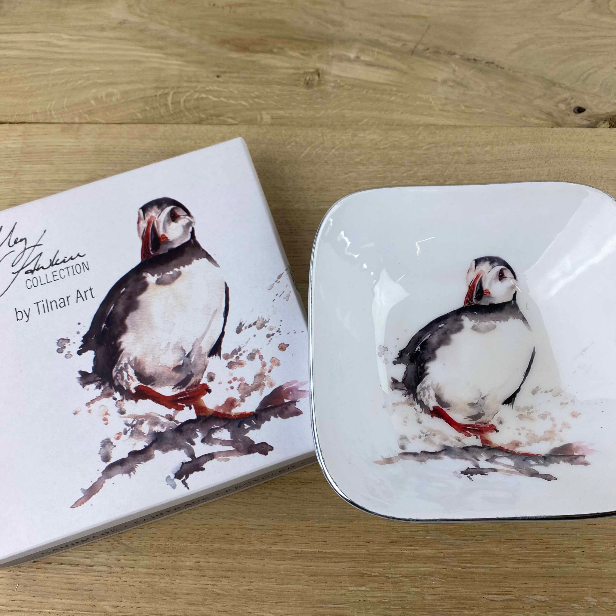 Puffin Square Bowl by Tilnar Arts, fair trade producer, India – Secret ...